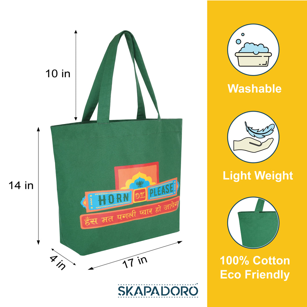 Mighty Zip Tote - Horn Ok Please – Skapadoro